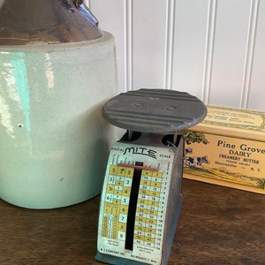 Blue Metal Postal Scale Farmhouse Decor Kitchen - Etsy