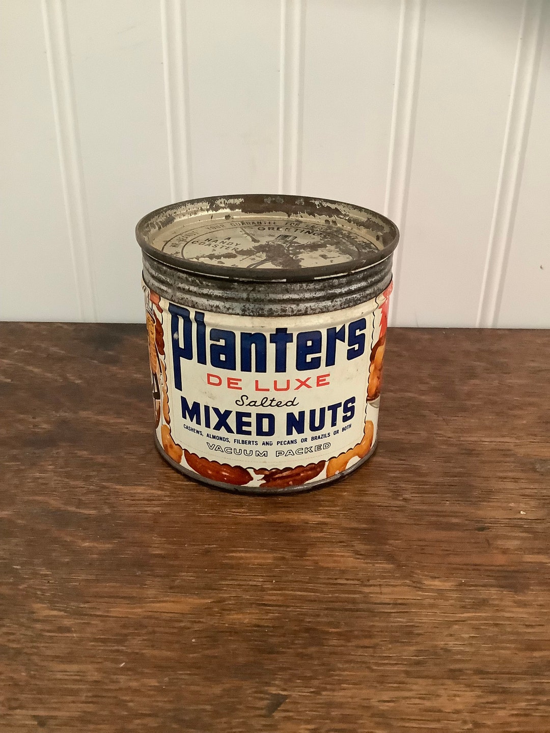 Planters Mixed Nut Tin Advertising Tin Old Tins - Etsy