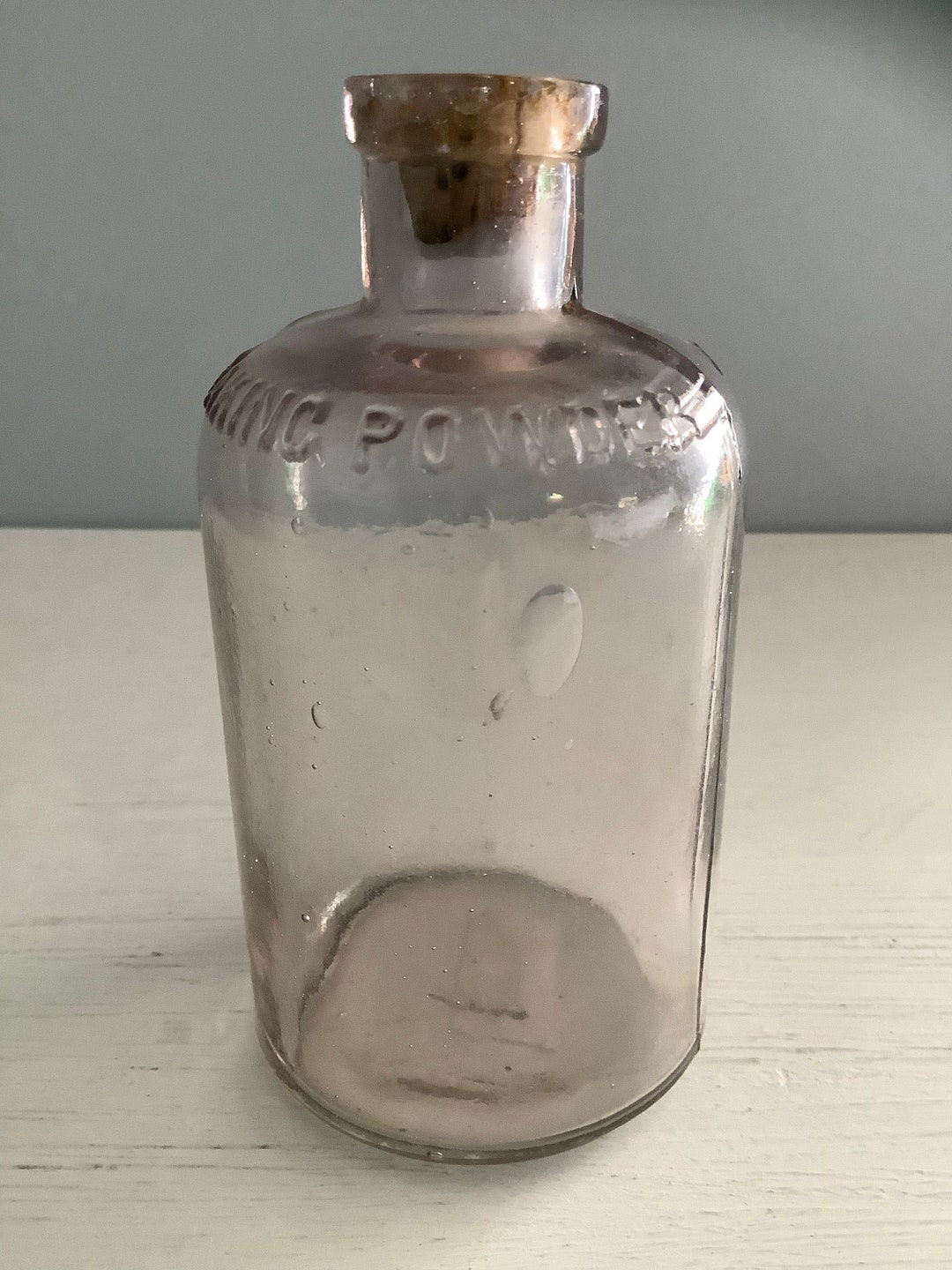Davis Baking Powder Glass Bottle Container Old Advertising - Etsy