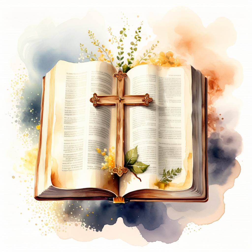 12 Watercolor Clip Art of Bible. Holy Bible Clip Art. High Quality ...