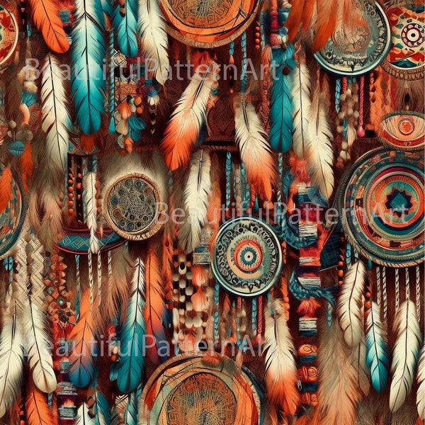 Aztec Print Fabric - Etsy UK