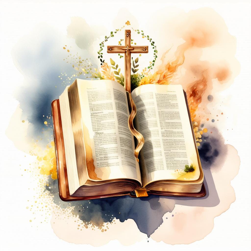 12 Watercolor Clip Art of Bible. Holy Bible Clip Art. High Quality ...