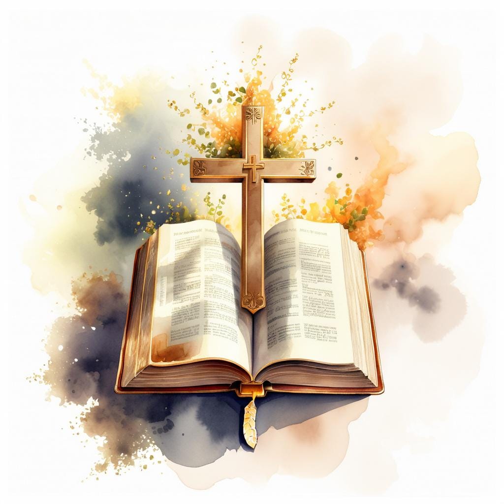 12 Watercolor Clip Art of Bible. Holy Bible Clip Art. High Quality ...