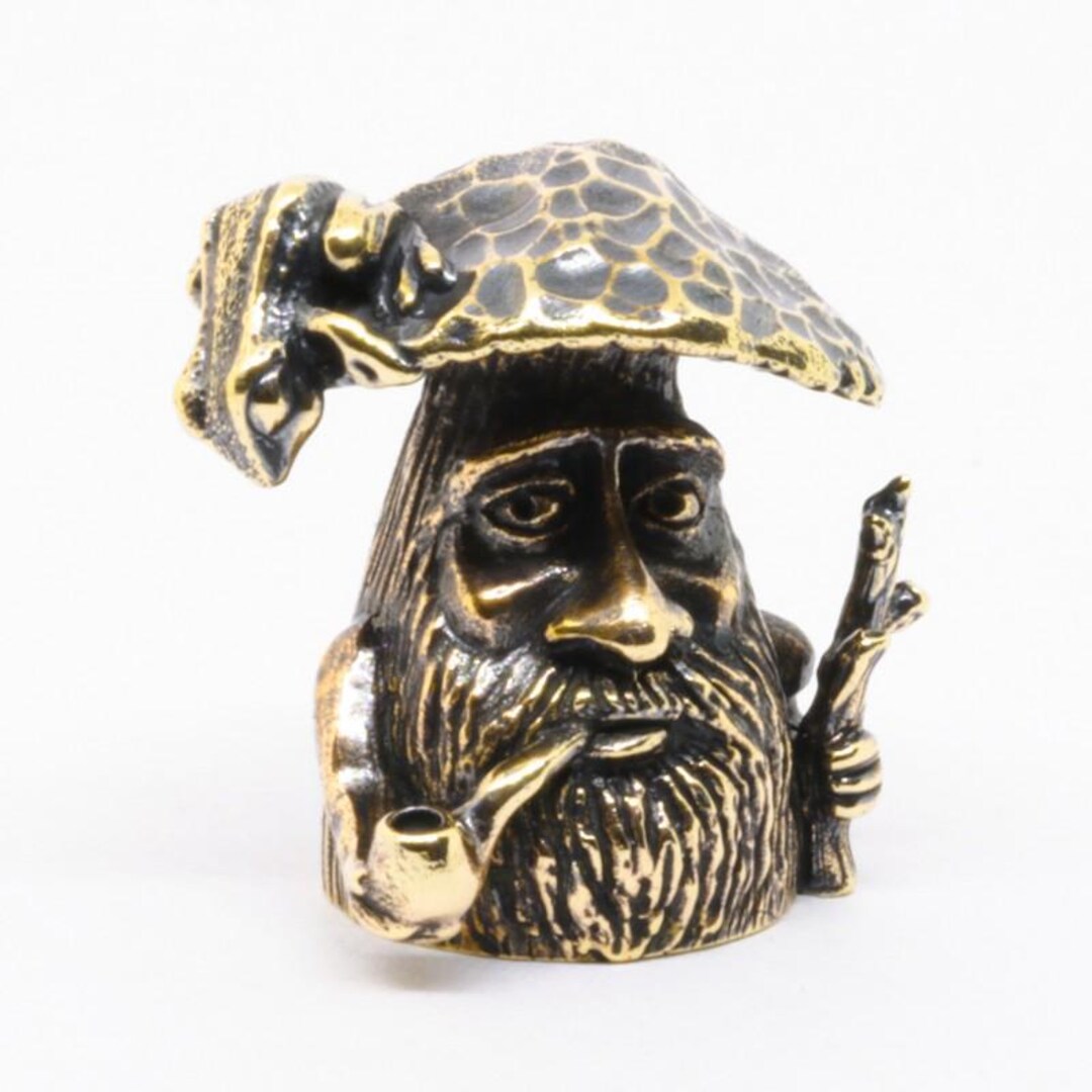 Bronze Thimble Mushroom With a Frog. Handmade Casting. Collectible ...