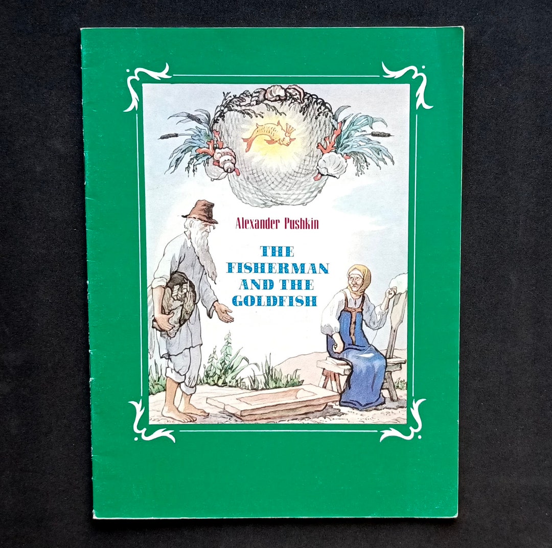 Pushkin, the Fisherman and the Goldfish, Illustrated Rare Vintage ...