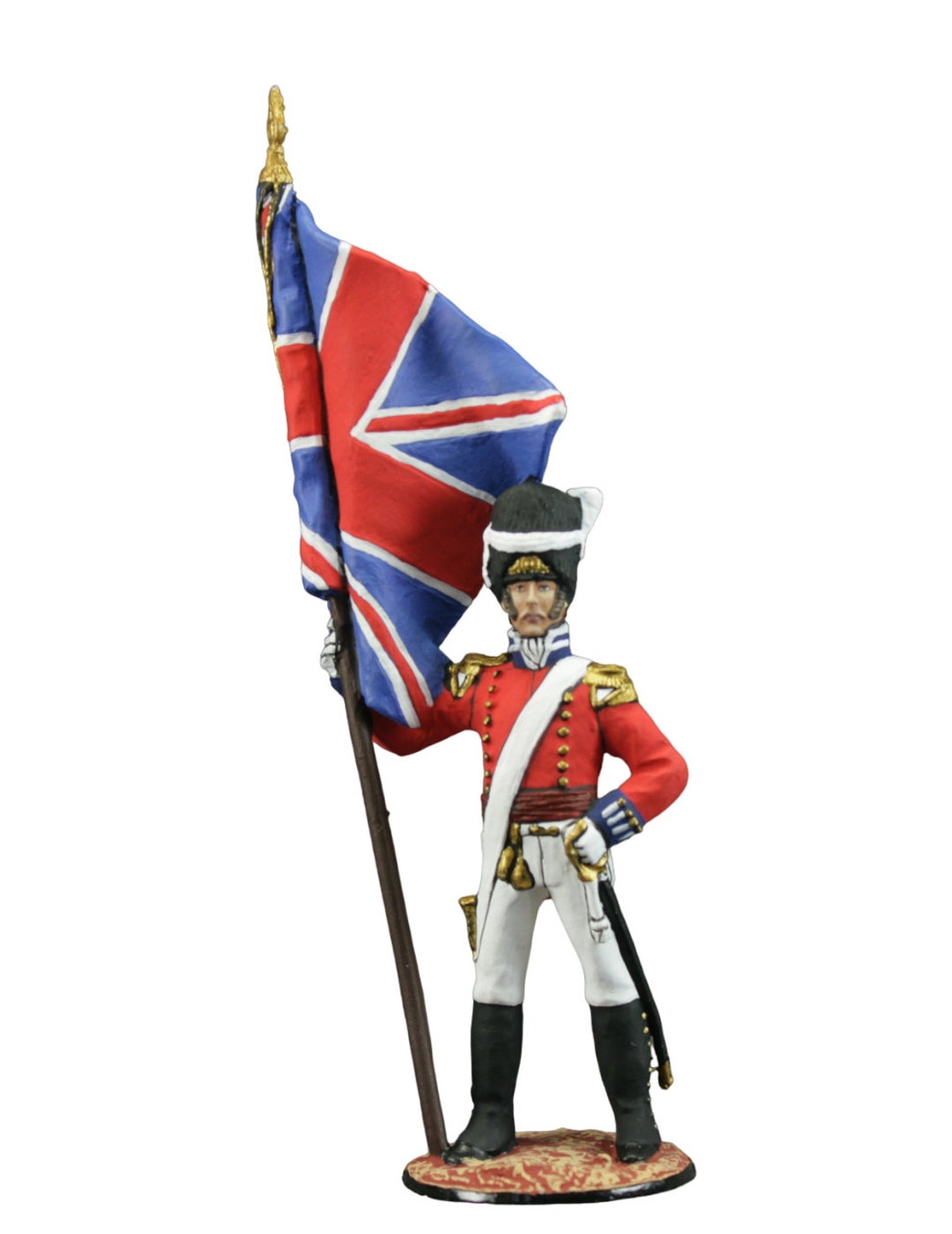 Painted Tin Toy Soldier Historical Miniature 54 Mm Figurine Model Scale ...