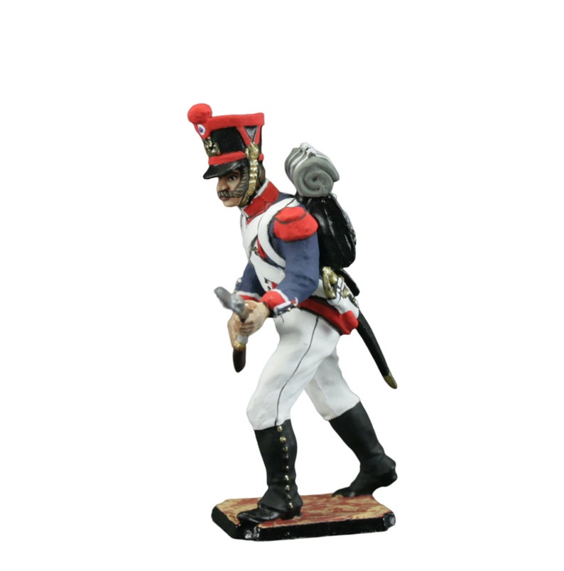 Painted Tin Toy Soldier Historical Miniature 54 Mm Figurine Model Scale ...