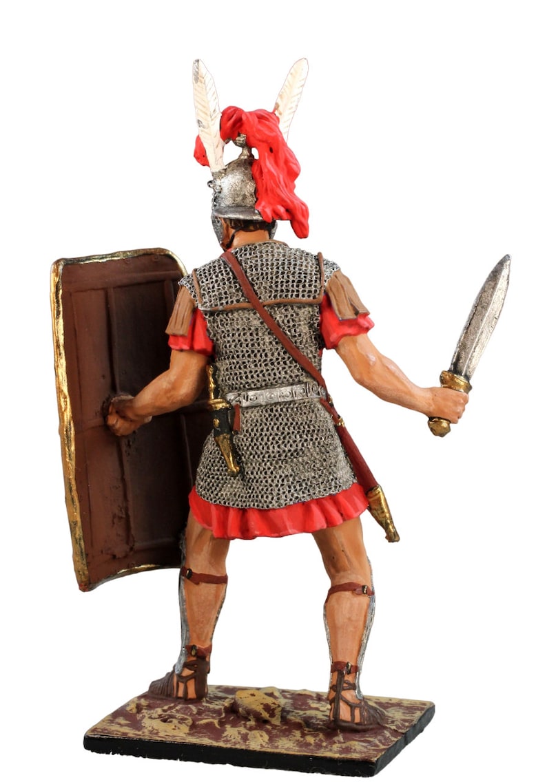 Painted Tin Toy Soldier Historical Miniature 54 Mm Model Scale 1/32 ...