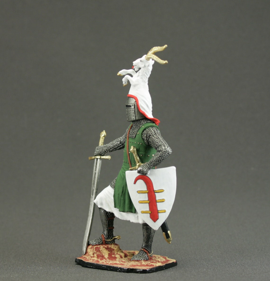 Painted Tin Toy Soldier Historical Miniature 54 Mm Figurine Model Scale ...
