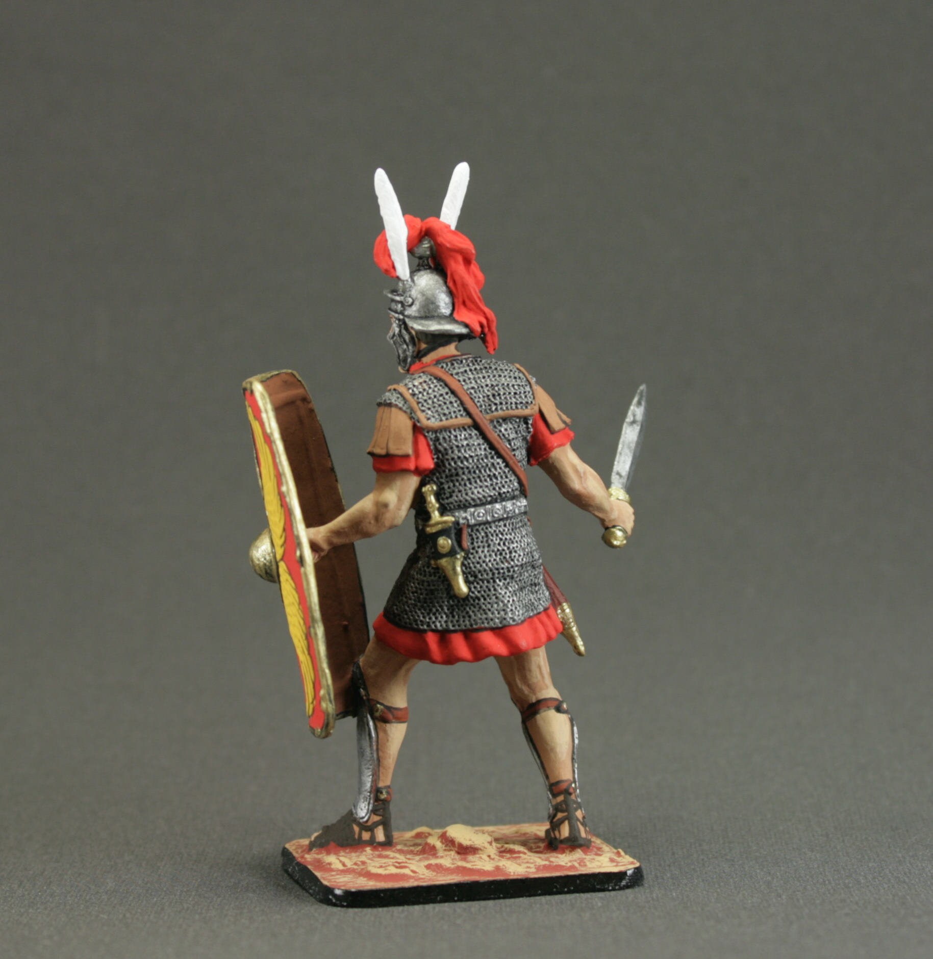 Painted Tin Toy Soldier Historical Miniature 54 Mm Model Scale 1/32 ...