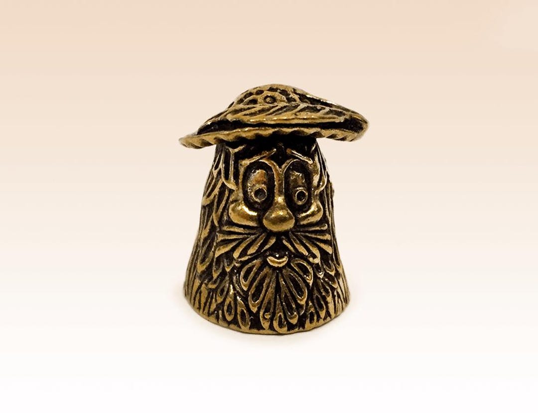 Hand-cast Bronze Thimble: Leshy (mushroom). Handmade Bronze Casting ...