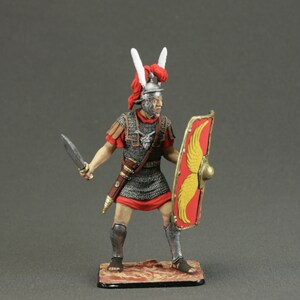 Painted Tin Toy Soldier Historical Miniature 54 Mm Model Scale 1/32 ...