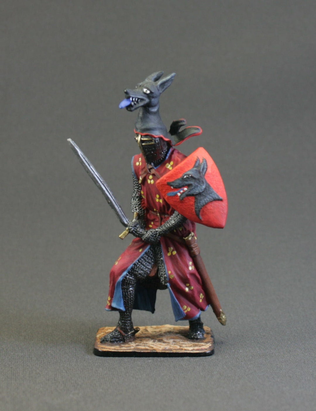 Painted Tin Toy Soldier Historical Miniature 54 Mm Figurine Model Scale ...