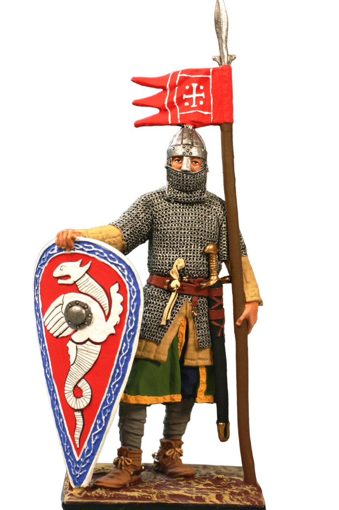 Painted Tin Toy Soldier Historical Miniature 54 Mm Figurine Model Scale ...