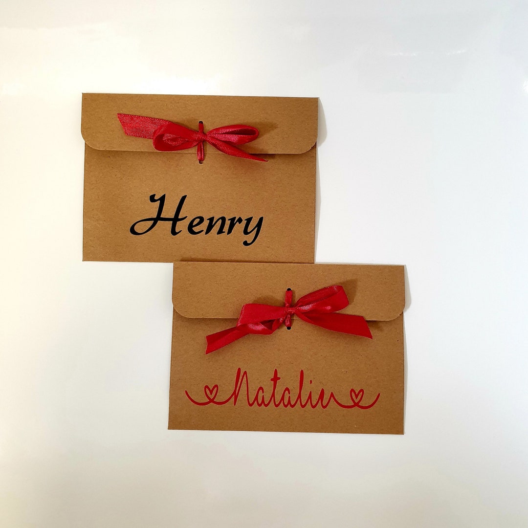Personalised Money Envelope With Ribbon Money Wallet With Name, Pretty ...