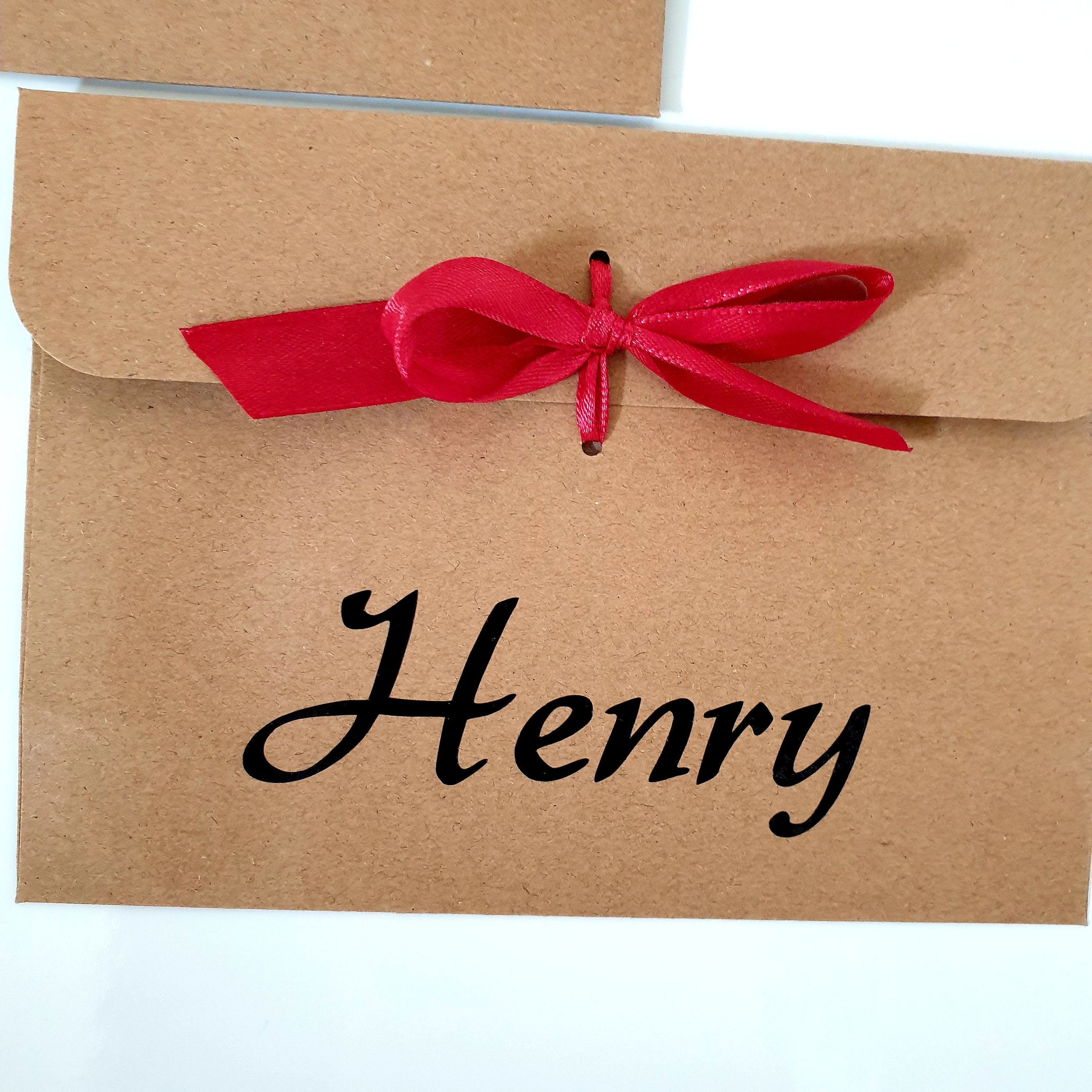 Personalised Money Envelope With Ribbon Money Wallet With Name, Pretty ...