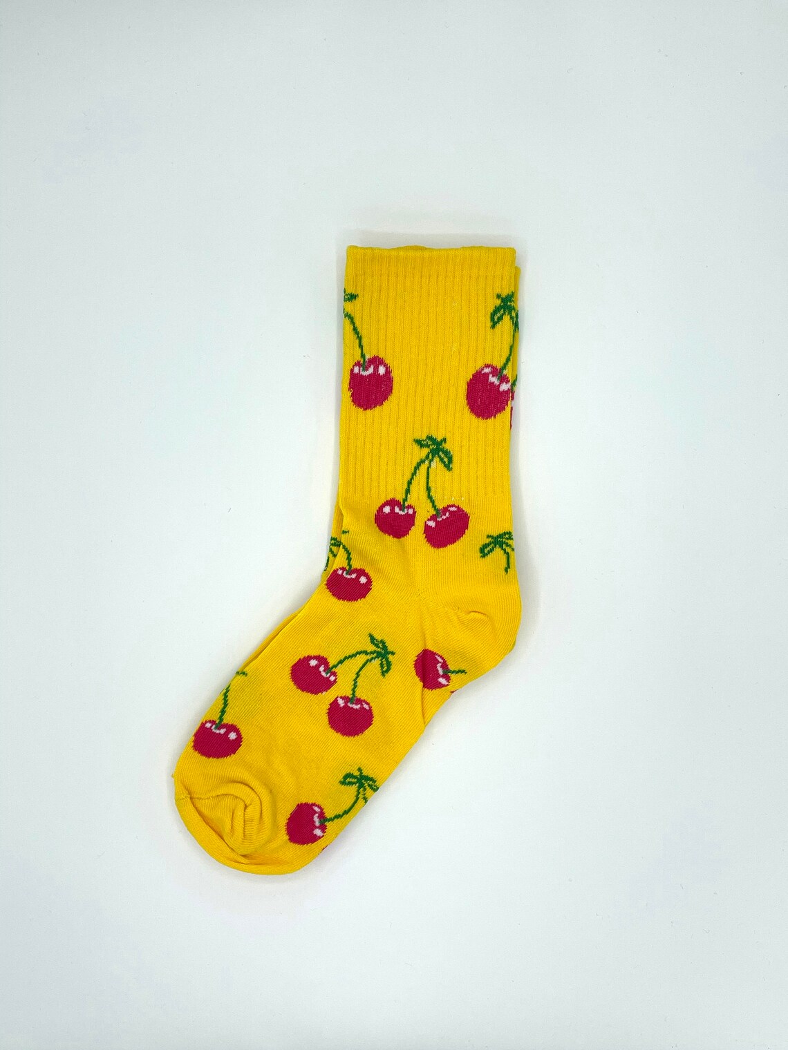 Cherry Socks Fruit Pattern Socks Novelty Socks Happy | Etsy