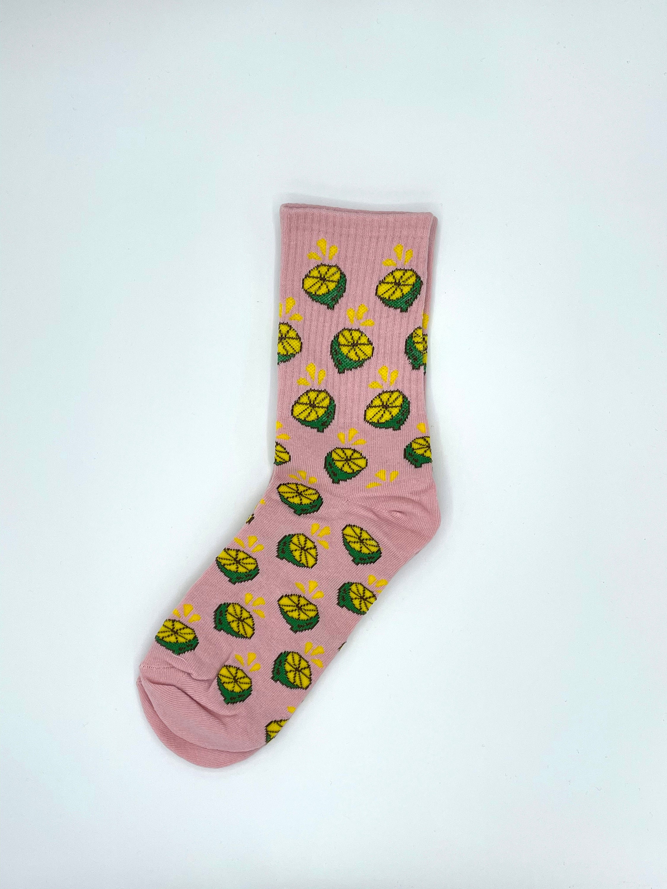 Cherry Socks Fruit Pattern Socks Novelty Socks Happy | Etsy