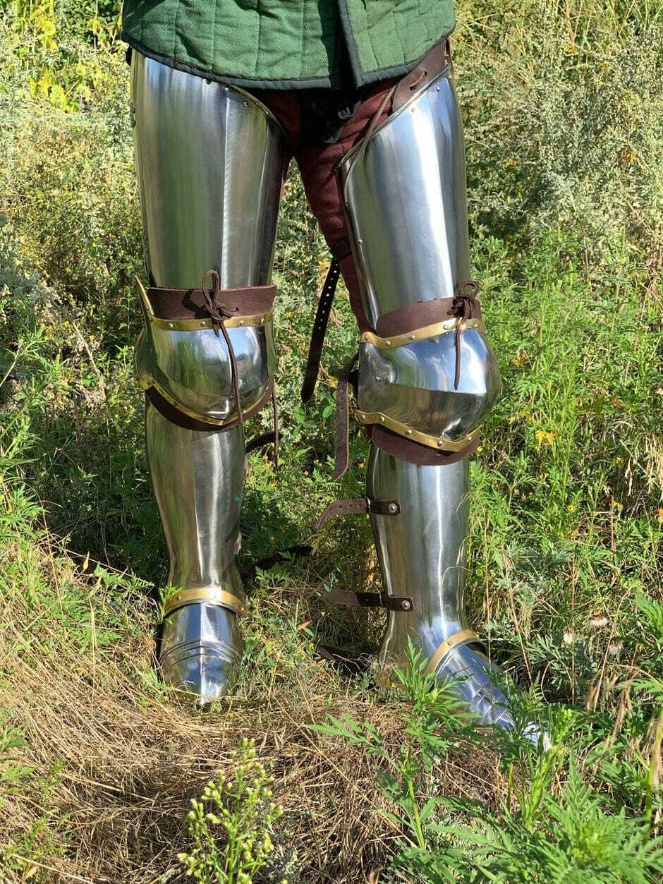 Medieval Leg Combat Armor Set SCA LARP Steel Protection Leg - Etsy Canada
