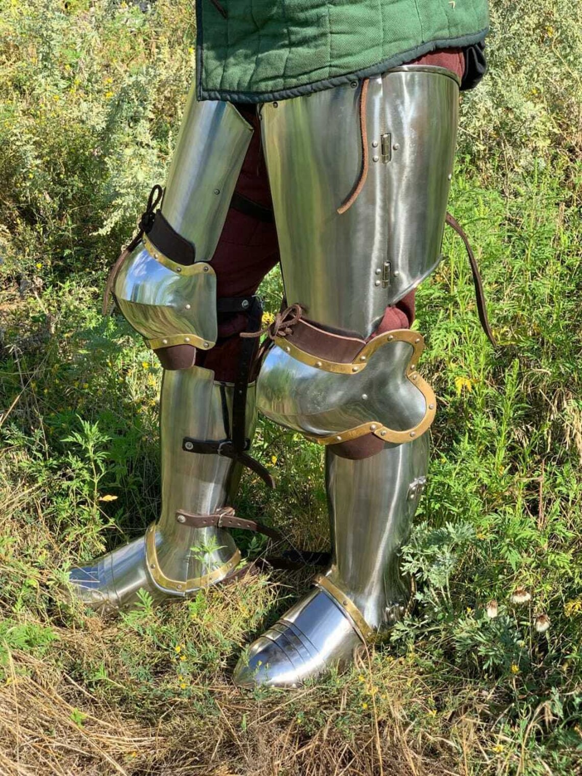 Medieval Leg Combat Armor Set SCA LARP Steel Protection Leg - Etsy Canada