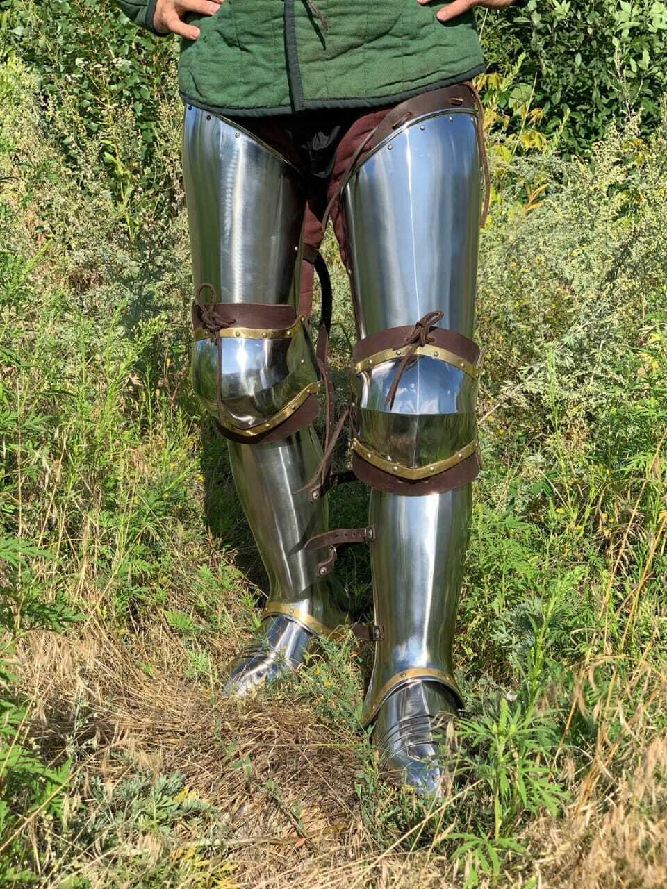 Medieval Leg Combat Armor Set SCA LARP Steel Protection Leg - Etsy Canada