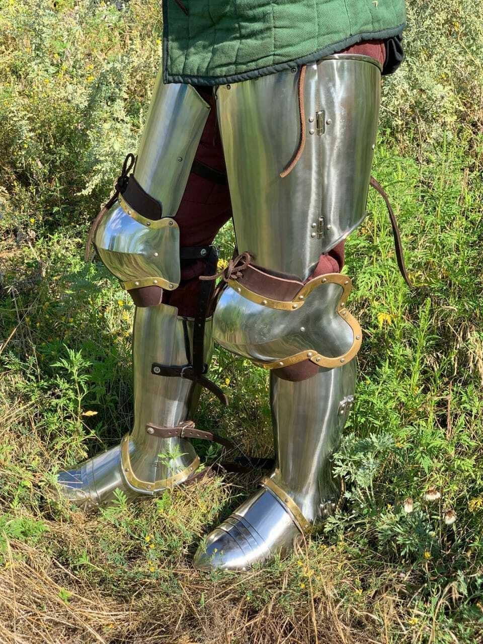 Medieval Leg Combat Armor Set SCA LARP Steel Protection Leg - Etsy Canada
