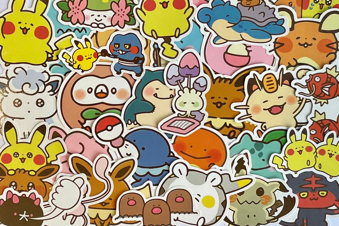 Pokemon Stickers Anime Stickers Manga Stickers Japanese - Etsy