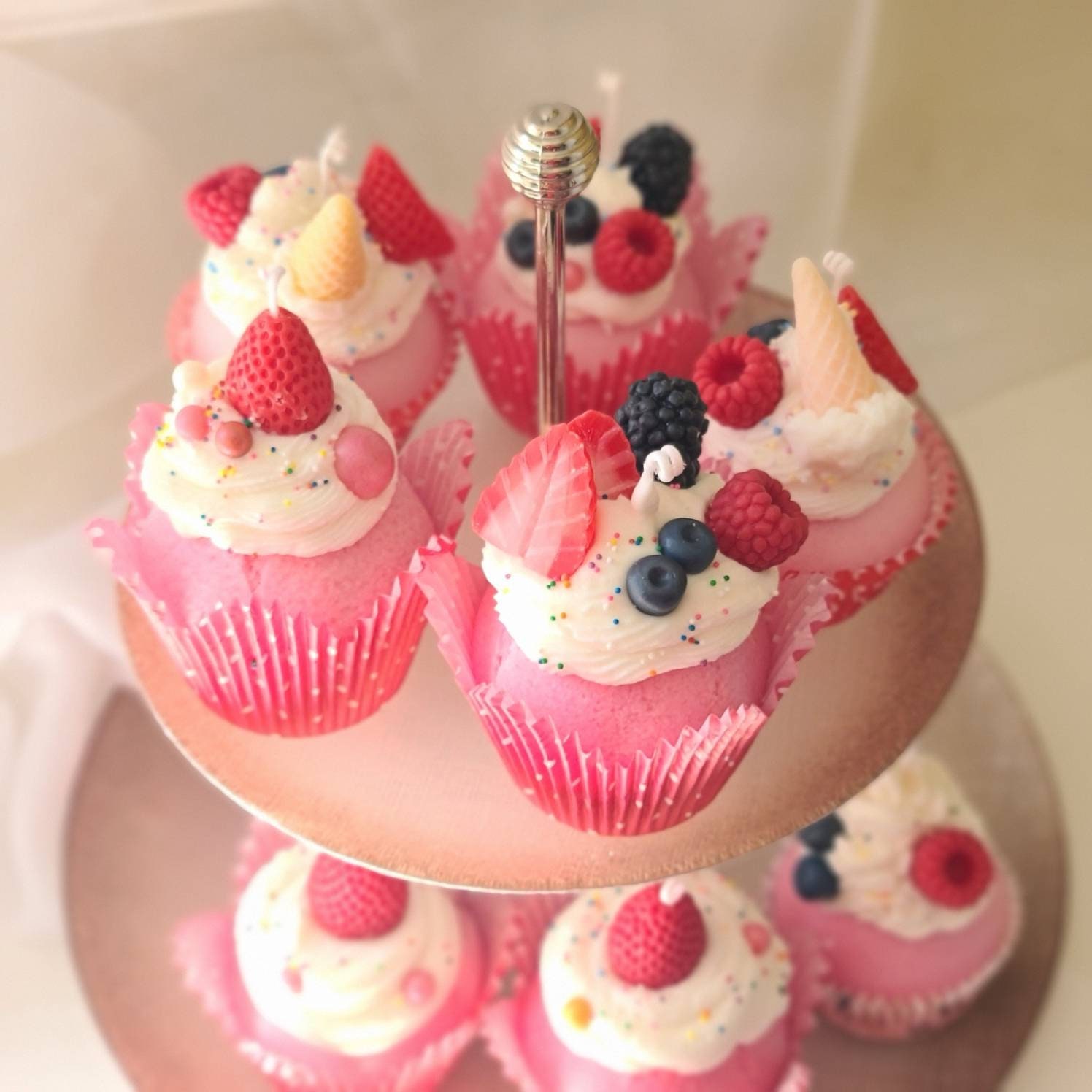 Cupcake Candles Set of 4 - Etsy