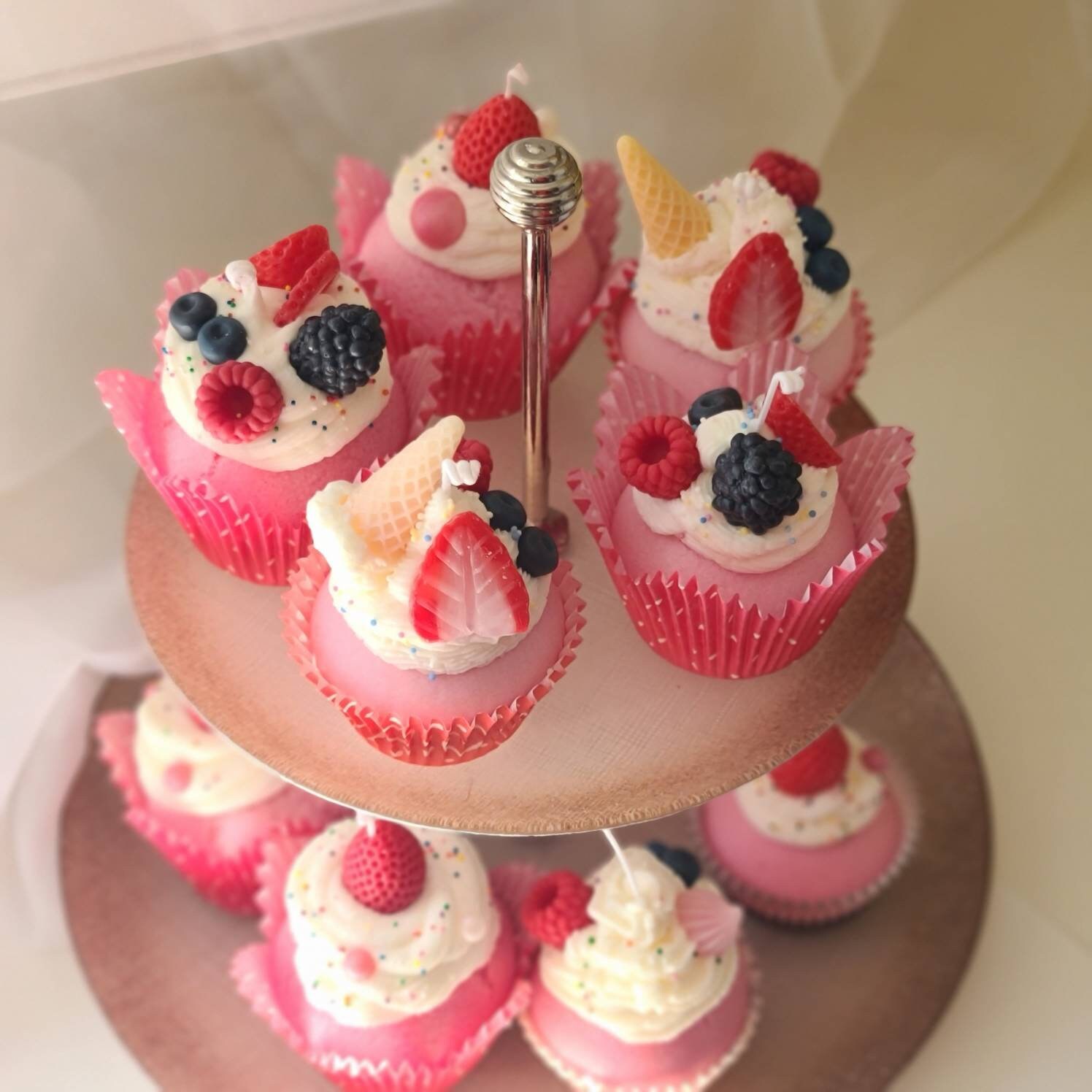 Cupcake Candles Set of 4 - Etsy