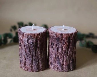 Log Candles | Etsy