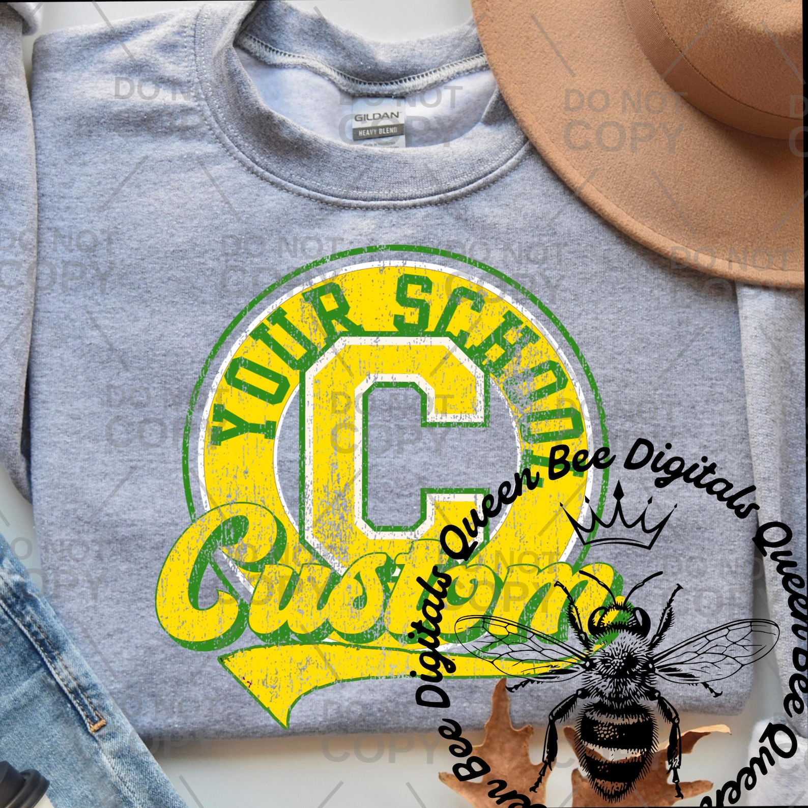 Custom Distressed Retro School Mascot Spirit Wear Sublimation PNG ...