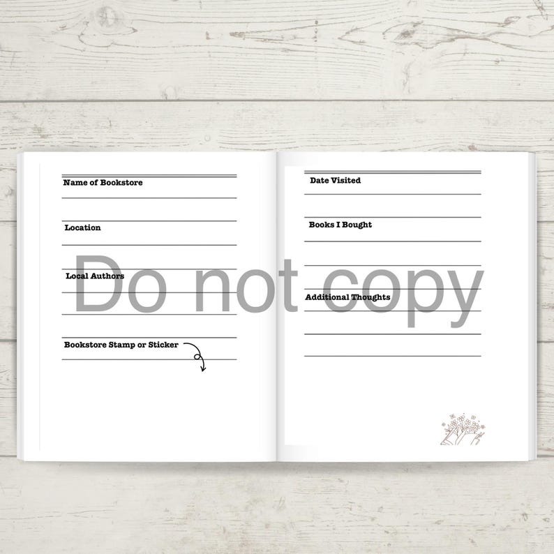 Bookstore Passport: Literary Travel Journal for Book Lovers - Etsy