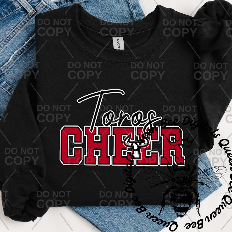 Toros Cheer Png : Personalized Sports Team Design (digital Download - Etsy