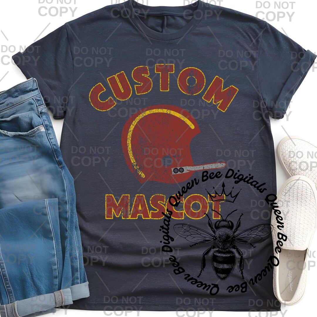 Custom Distressed Retro Football PNG: Personalized Team Design (digital ...