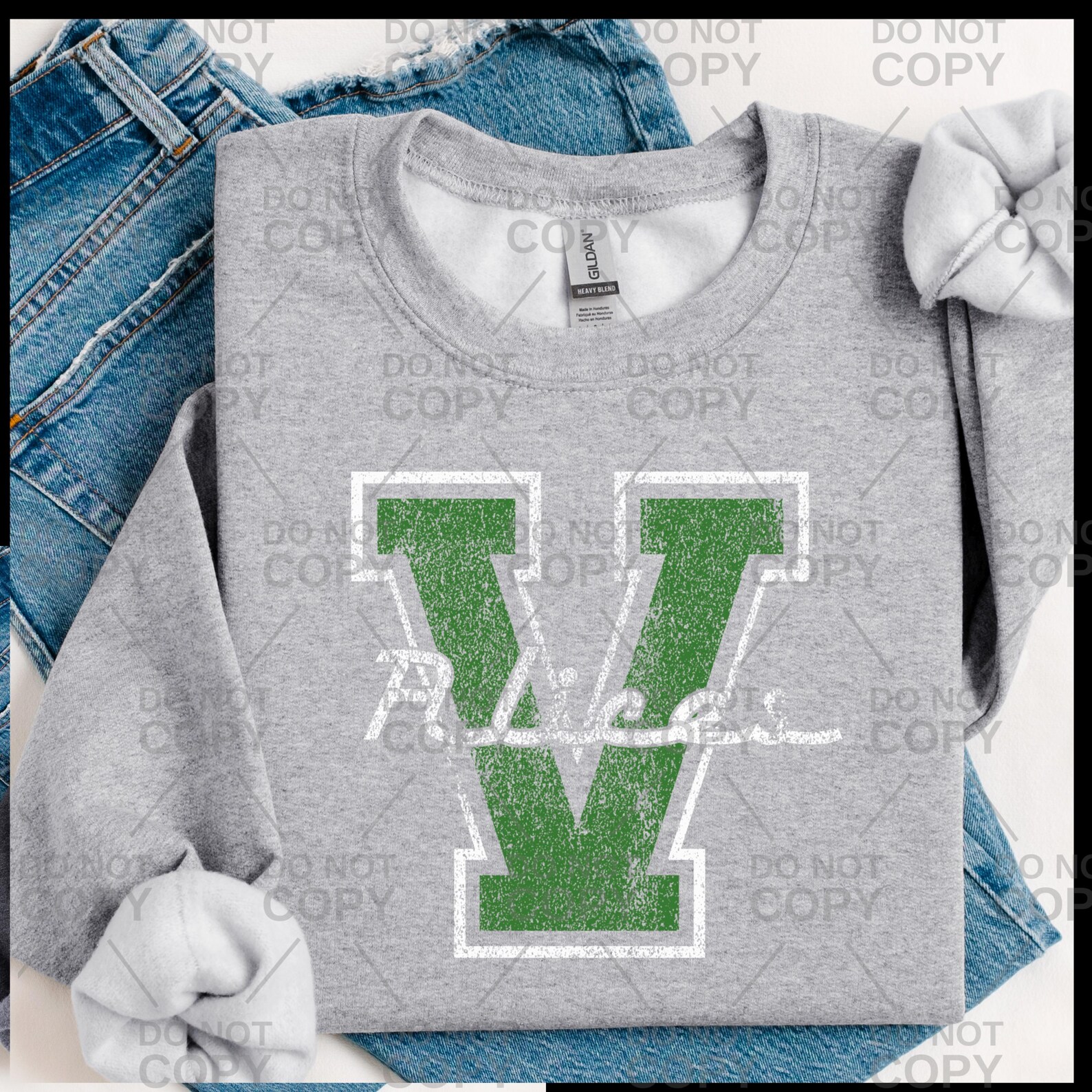 Custom Retro School Spirit PNG: Distressed Team Design (digital ...
