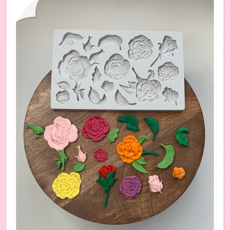 Rose Silicone Mold - Etsy