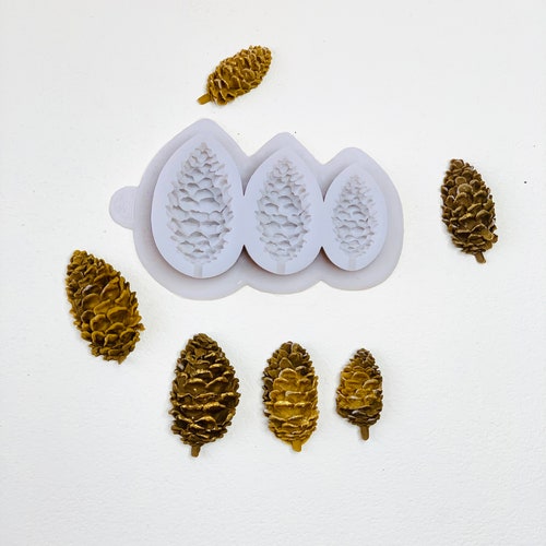 Pinecone Silicone Mold 3 Different Sizes Pinecones Mold - Etsy