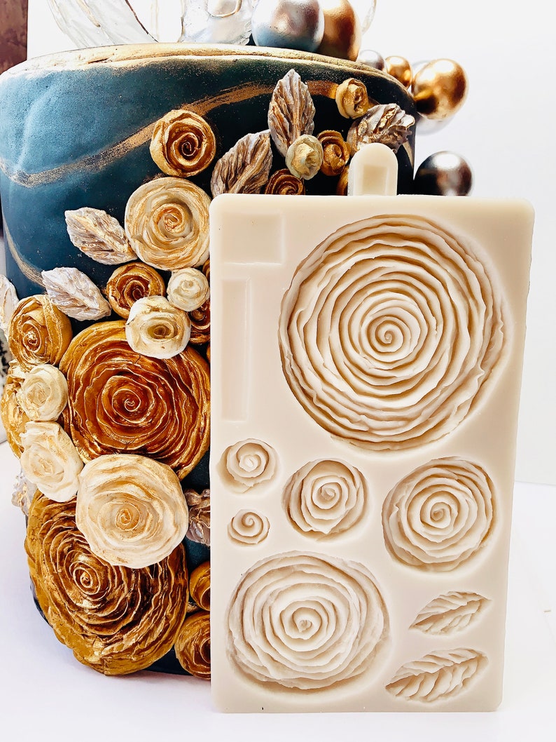 Big Size Multi Roses Mold - Rose Leaf Silicone Mold - Etsy
