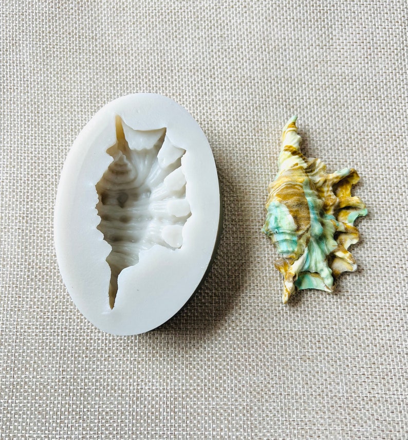 3D Real Size Spider Conch Sea Shell Silicone Mold Seashell - Etsy
