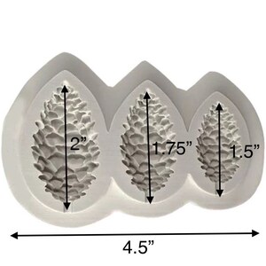 Pinecone Silicone Mold - 3 Different Sizes Pinecones Mold - Pine Cone ...