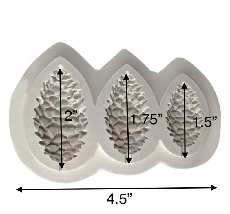 Pinecone Silicone Mold 3 Different Sizes Pinecones Mold Pine | Etsy