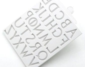 ALPHABET MOLD SET uppercase Letters, Lowercase & Numbers Silicone ...