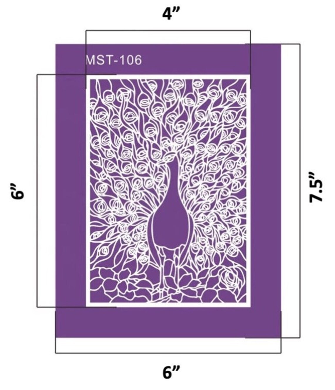 Peacock Pattern Fabric Mesh Stencil Reusable Soft Fabric - Etsy