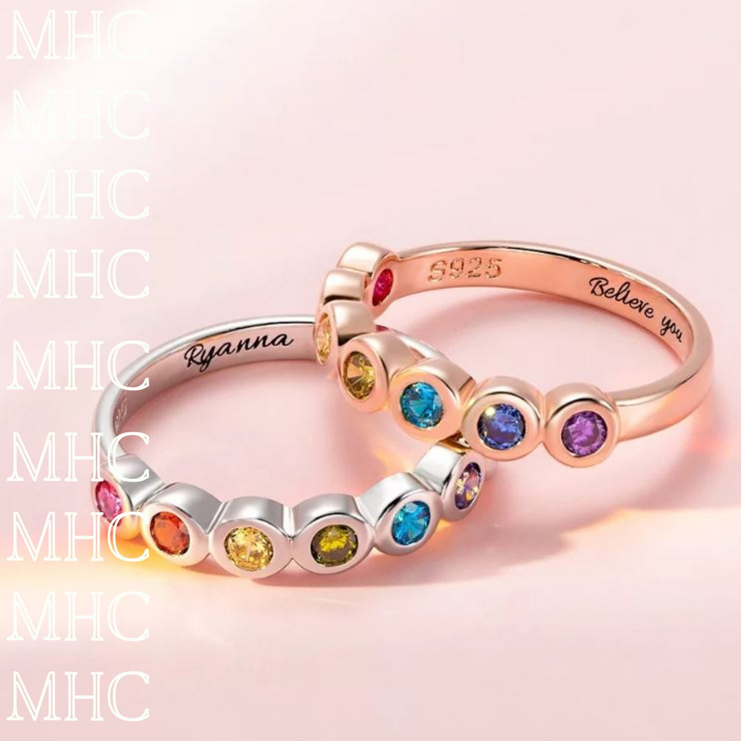 Rainbow Bridge Sterling Silver Ring: Engraved Pet Memorial - Etsy