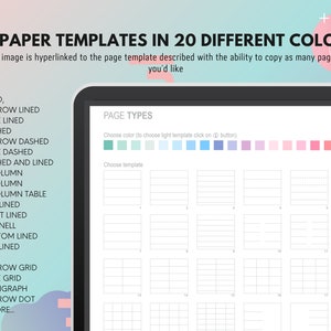 Digital Hyperlinked Notebook Minimal Notebook Note Taking Template ...