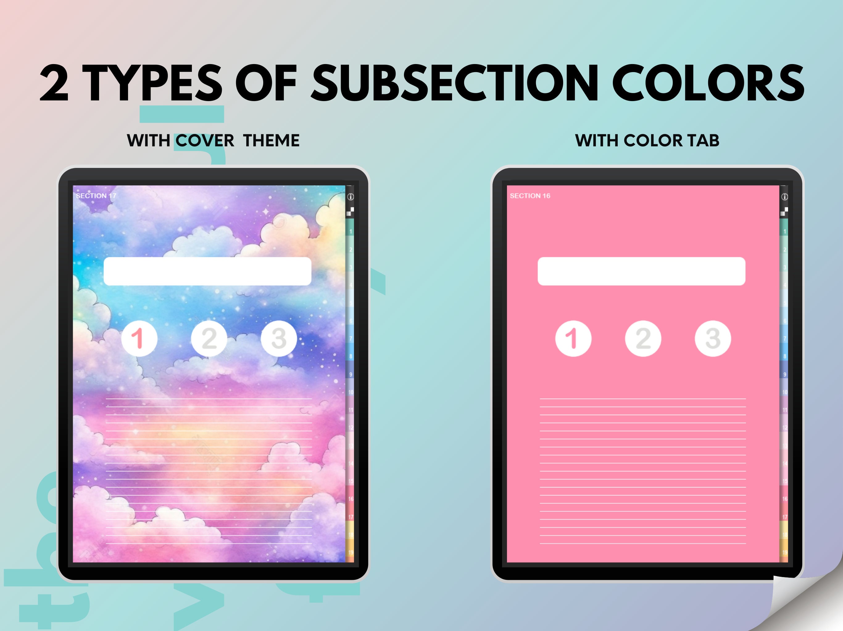 Digital Hyperlinked Notebook Minimal Notebook Note Taking Template ...