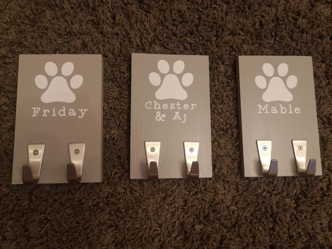 Personalised Double Dog Lead Hooks - Etsy