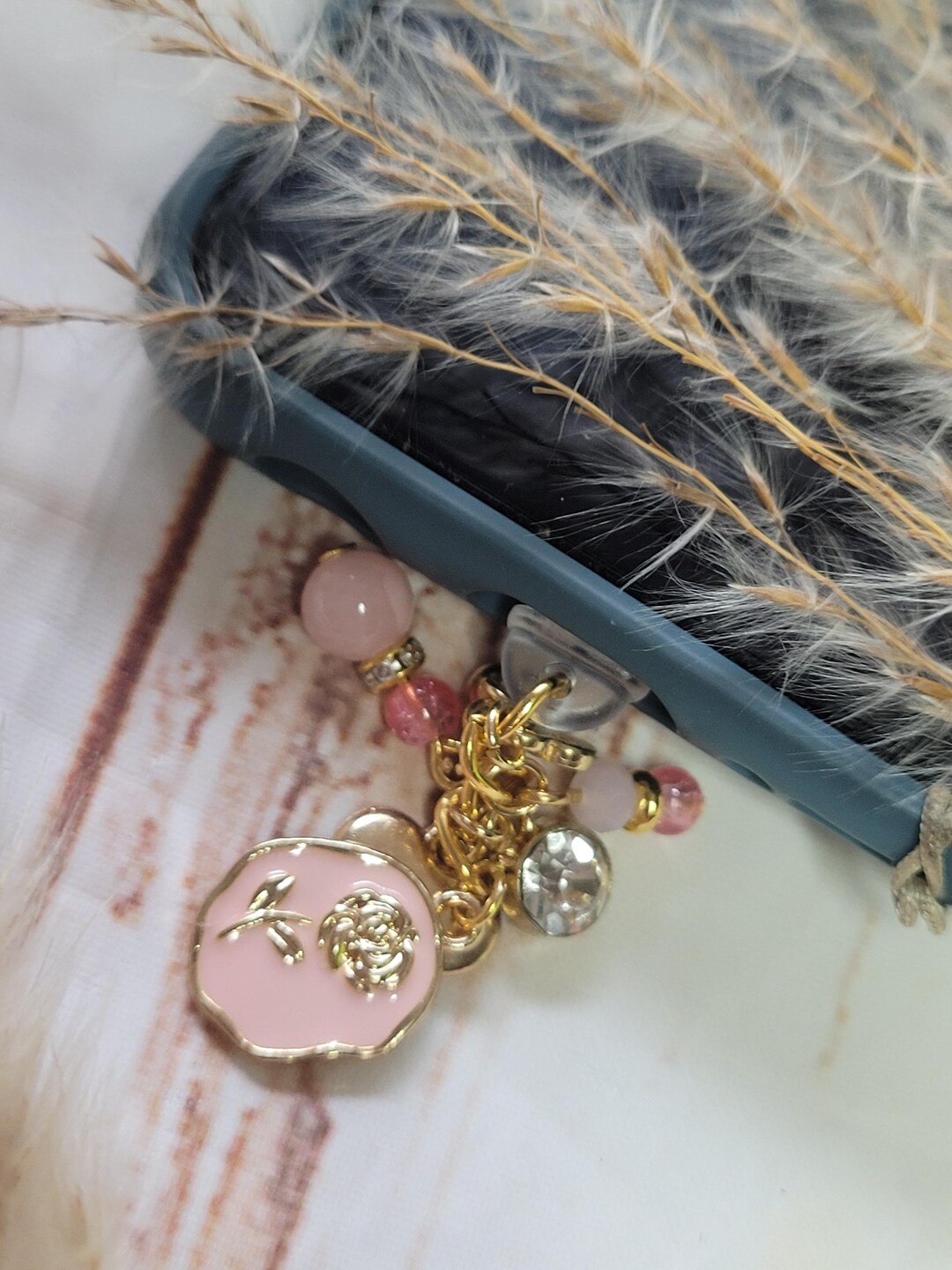 Handmade Rose USB-C Dust Cover - Kawaii Phone Accessories - E-reader ...