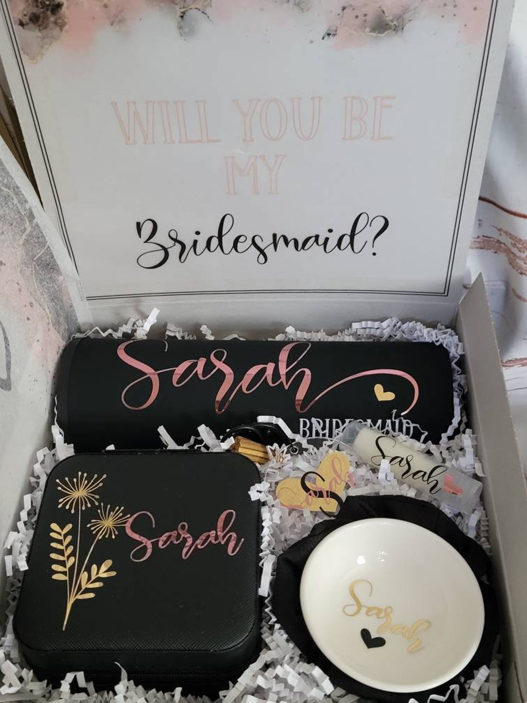 Personalized Bridesmaid Box-bridal Gift Box Boho Bridesmaid - Etsy