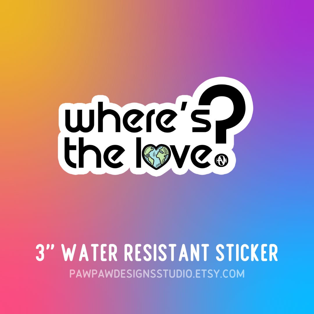 Hanson Where's the Love 3 Inch Water Resistant Sticker, Hanson Sticker ...